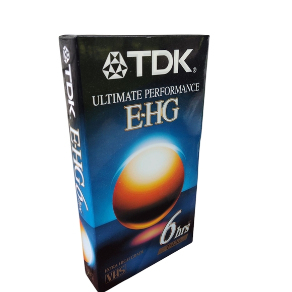 TDK | Media | Ehg Vhs Tape Black | Poshmark